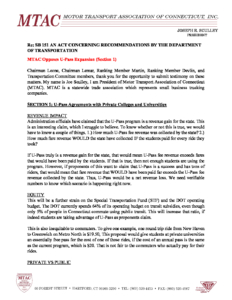mtac-testimony-sb151-20200227 - Motor Transport Association of Connecticut