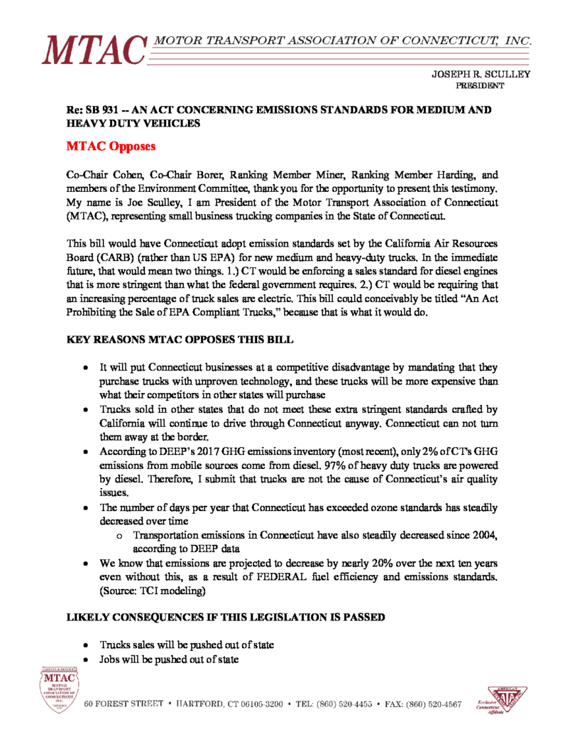 mtac-tesimony-sb-931-emission-standards-20210304 - Motor Transport ...