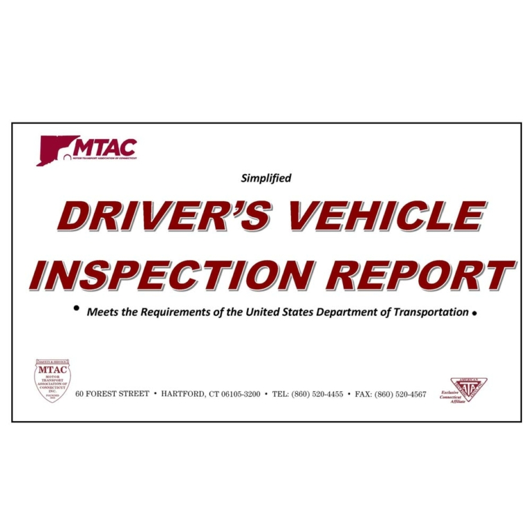 Driver's Vehicle Inspection Report - MTAC